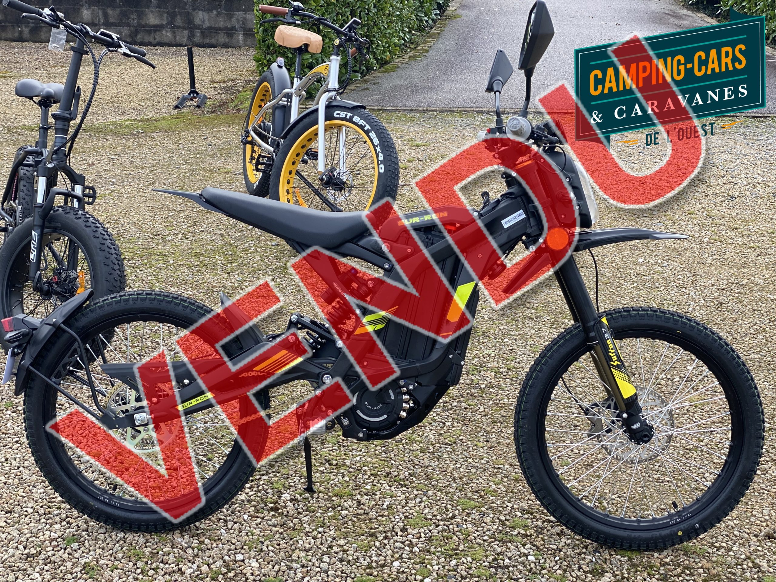 MOTO ÉLECTRIQUE SUR-RON LIGHT BEE L1EX BLACK - Camping Cars de l'Ouest